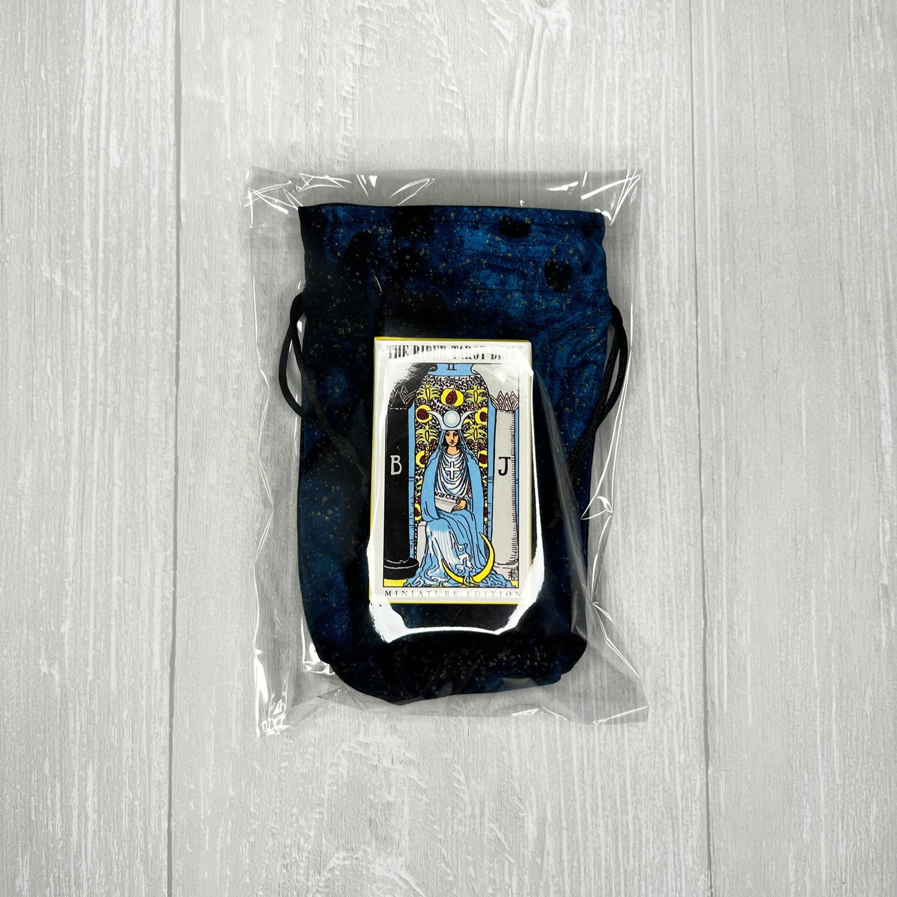 Miniature Rider-Waite® Tarot & Blue Celestial Drawstring Bag – Threads ...
